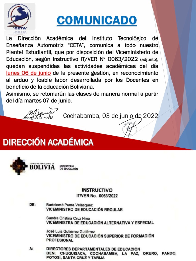 Comunicado Día Del Maestro Presenciales-1 | PDF