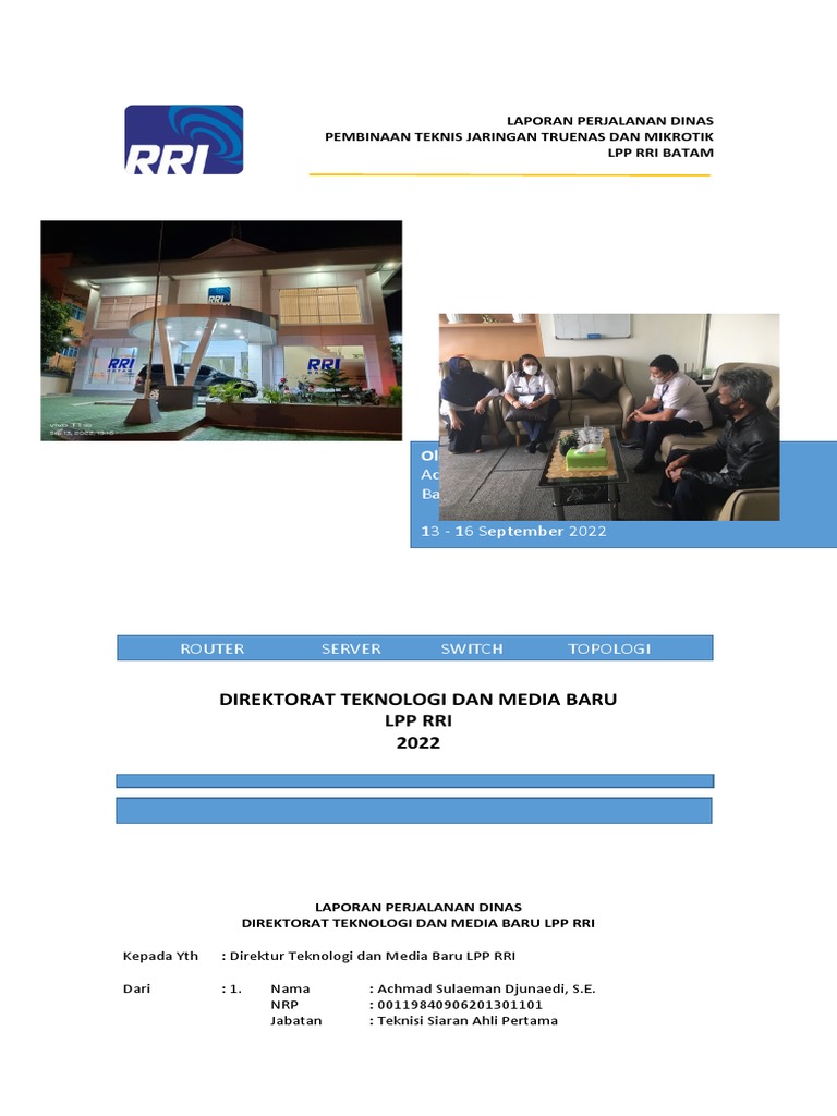 Pembinaan Jaringan RRI Batam 2022 | PDF | Komputer