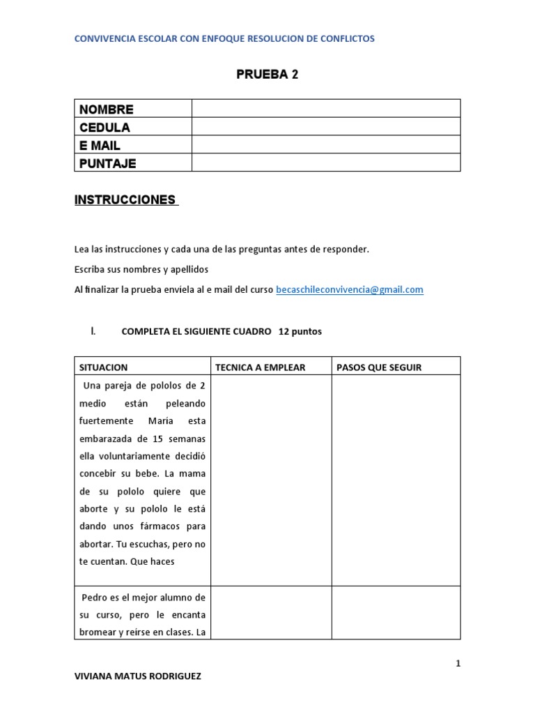 PRUEBA FInal | PDF | La resolución de conflictos | Mediación