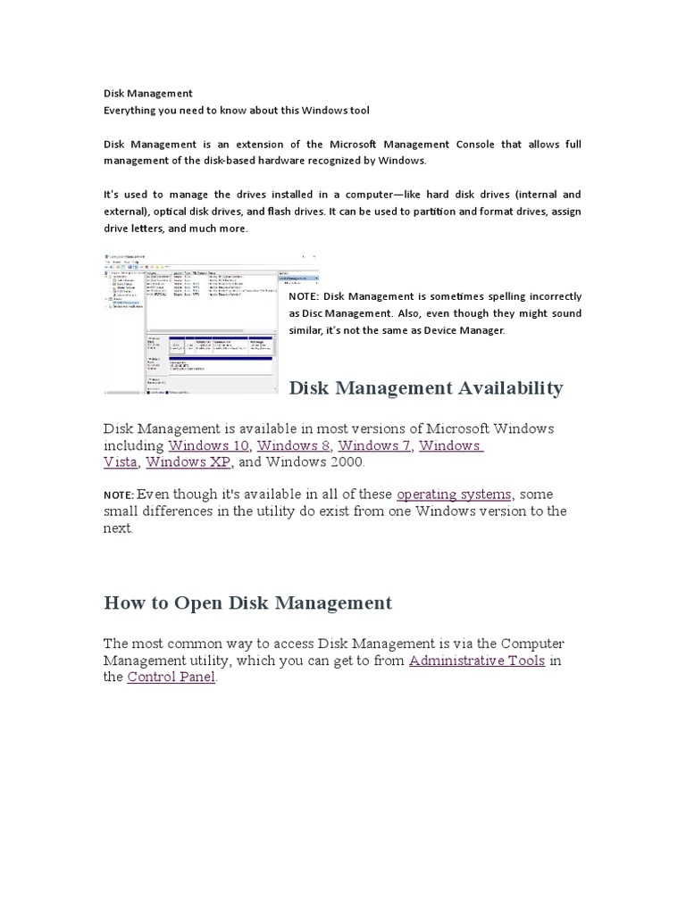 Disk Management | PDF | Microsoft Windows | Command Line Interface