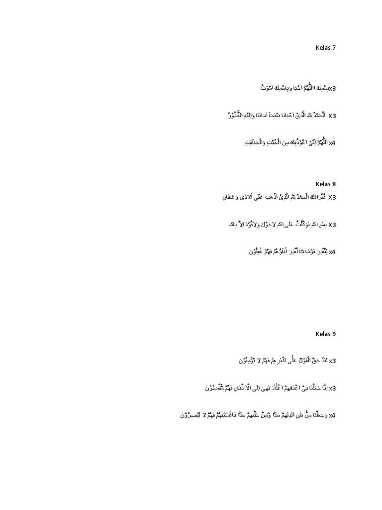 Soal Khot Kelas 7,8,9 | PDF