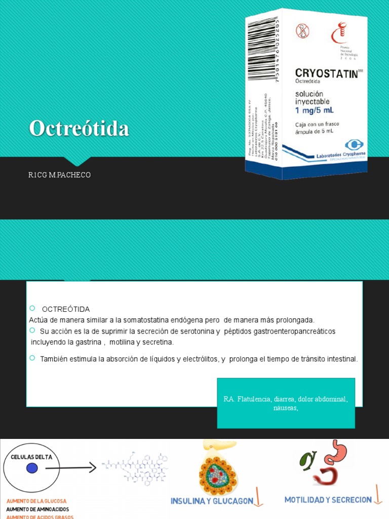 Octreótida | PDF | Cáncer de páncreas | Páncreas