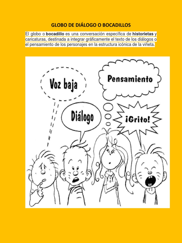 Tipos de globos en historietas | PDF