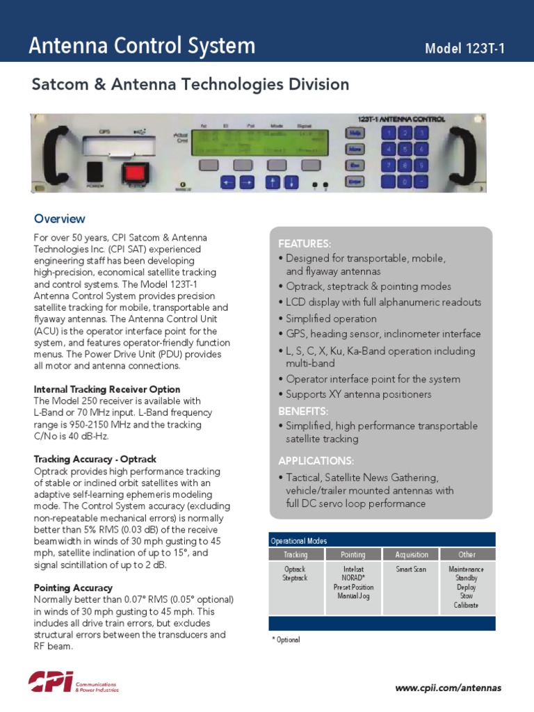 123t-1 Antenna Control System 05-2022 Final | PDF | Communications ...