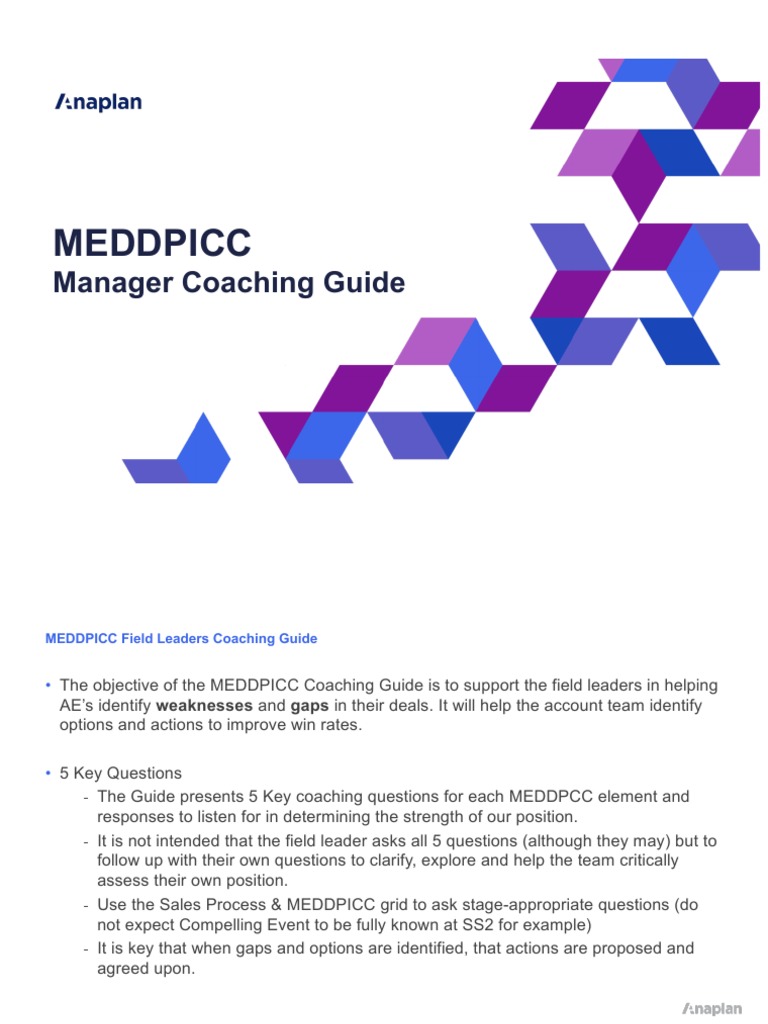 MEDDPICC | PDF | Performance Indicator | Procurement