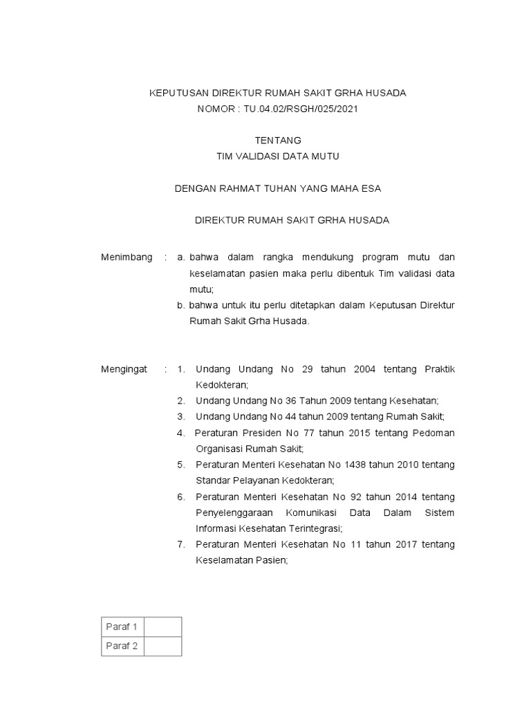 Tim Validasi | PDF | Pengembangan Diri | Kesehatan Holistik