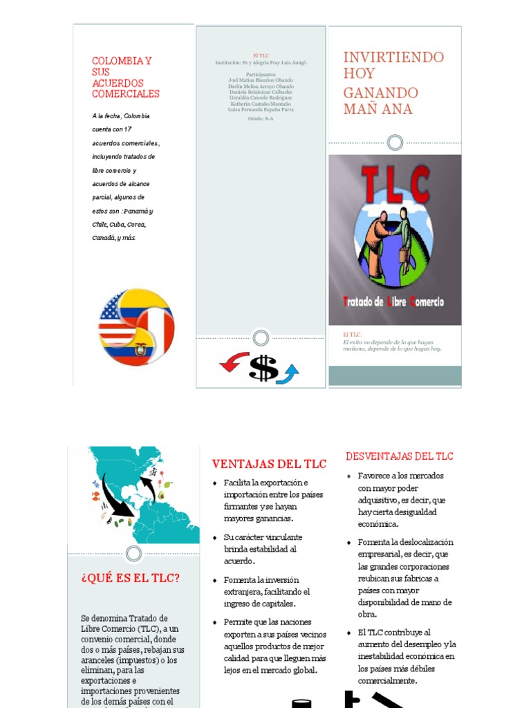 Folleto TLC 1 | PDF | Tratado de Libre Comercio Norteamericano | Libre comercio