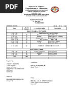 Grade 1 Class Program 2022-2023 | PDF | Schools | Teaching