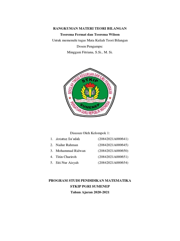 Teorema Fermat Dan Wilson | PDF