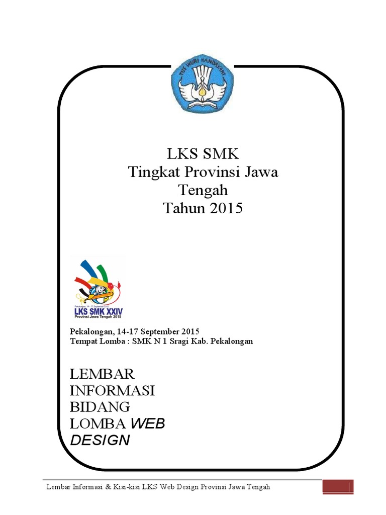 INFORMASI Dan Kisi Kisi LKS WEB DESIGN 2015v2708 | PDF