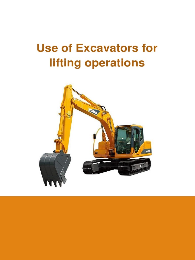 OHSA Guidance Use of Excavators For Lifting Ops | PDF | Employment | Occupational Safety And Health