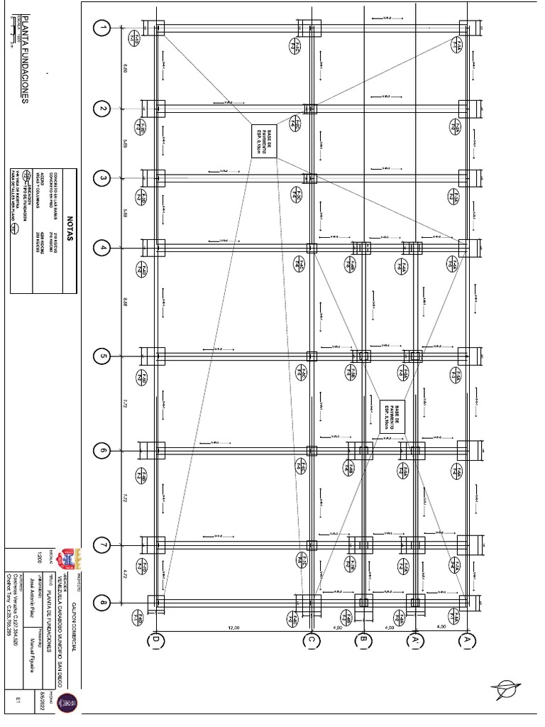 Plano de Fundaciones | PDF