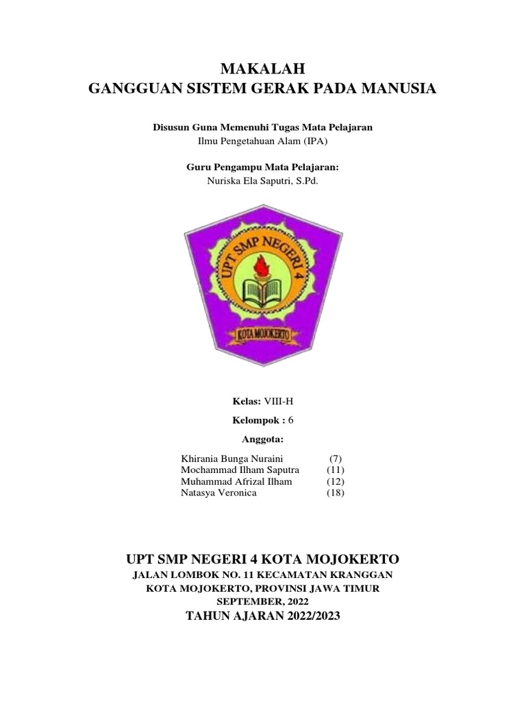 Gangguan Sistem Gerak Pada Manusia | PDF