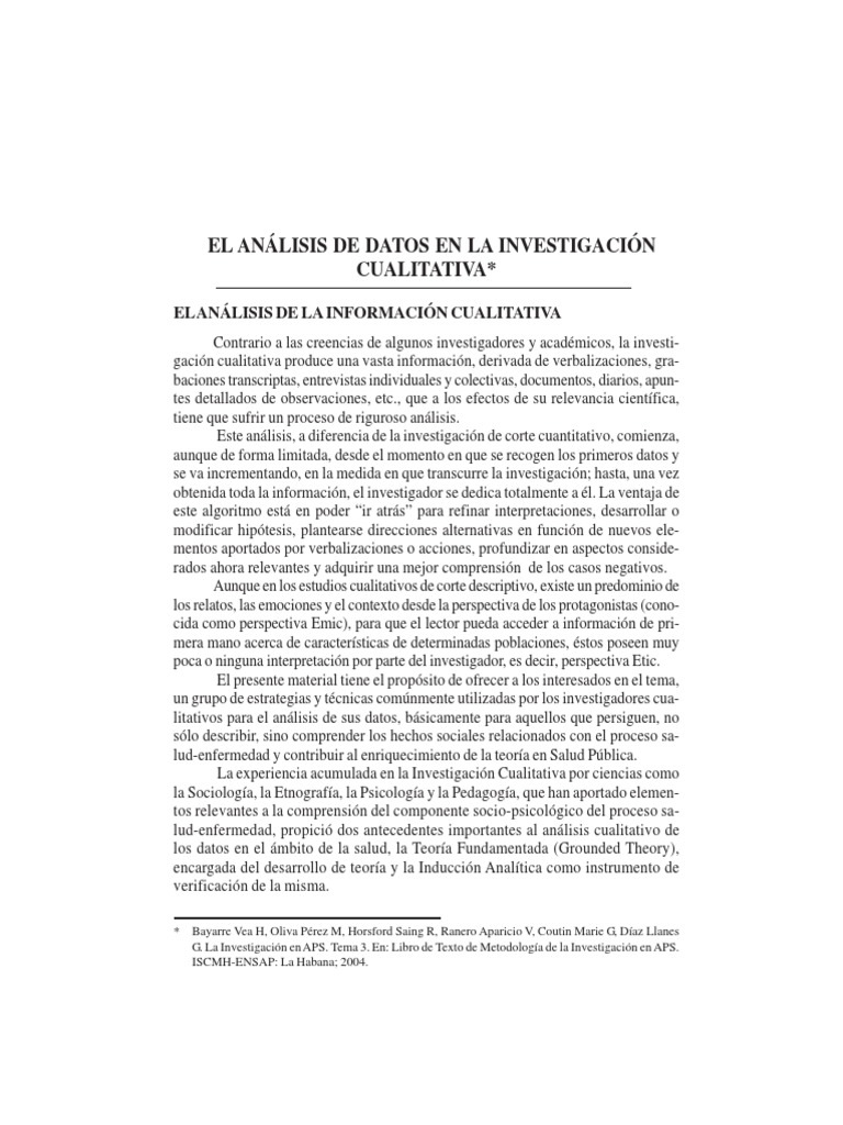 Alvarez Gonzalez-El Analisis de Datos | PDF | Teoría | Hipótesis Alvarez Gonzalez-El Analisis de Datos | PDF | Teoría | Hipótesis