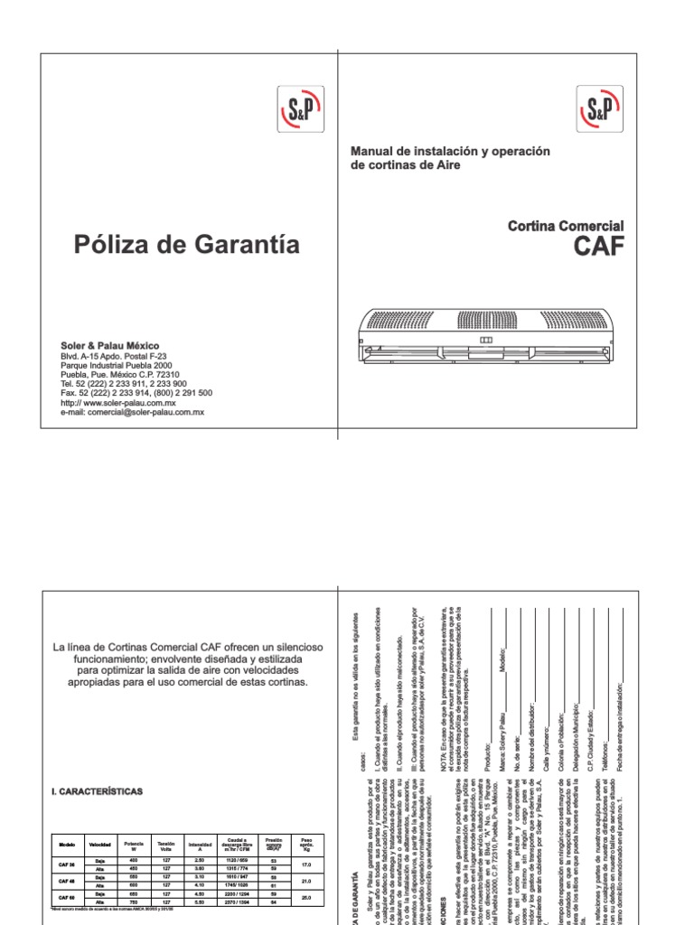 Instruction Manual CAF 26 Sep 2013 | PDF | Tornillo