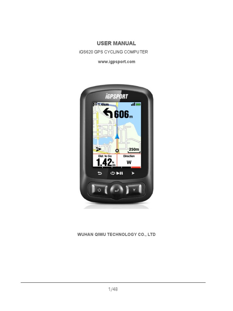 A Comprehensive User Manual for the iGS620 GPS Cycling Computer: Explaining Setup, Navigation ...