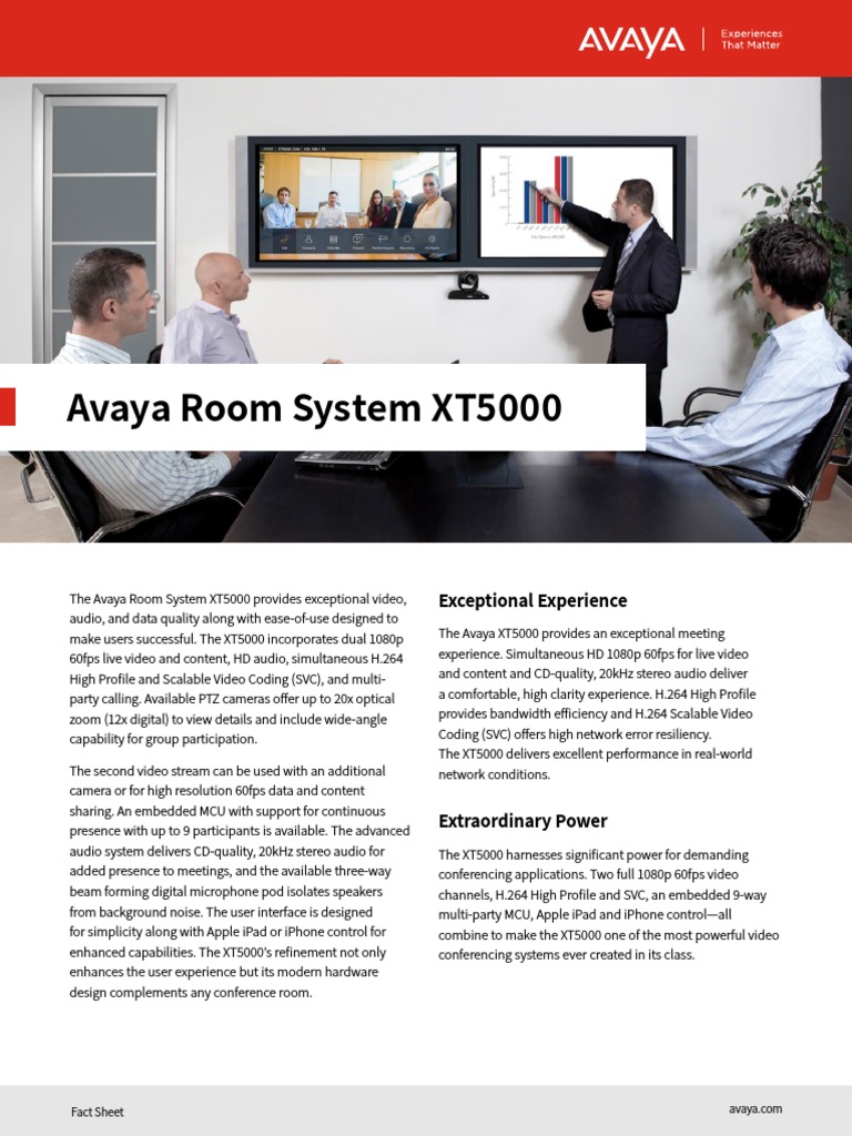 Avaya XT5000 Conference Room VC Unit | PDF | Microphone | Hdmi