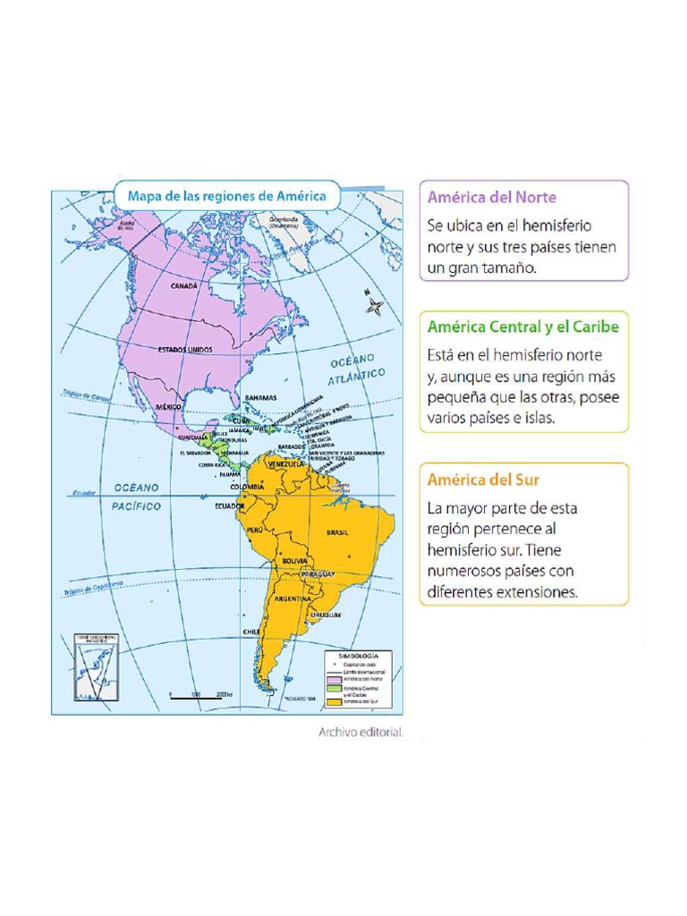 Mapa de Las Regiones de América | PDF