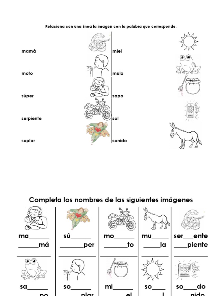 Actividades Del Cuento Mi Mamá | PDF