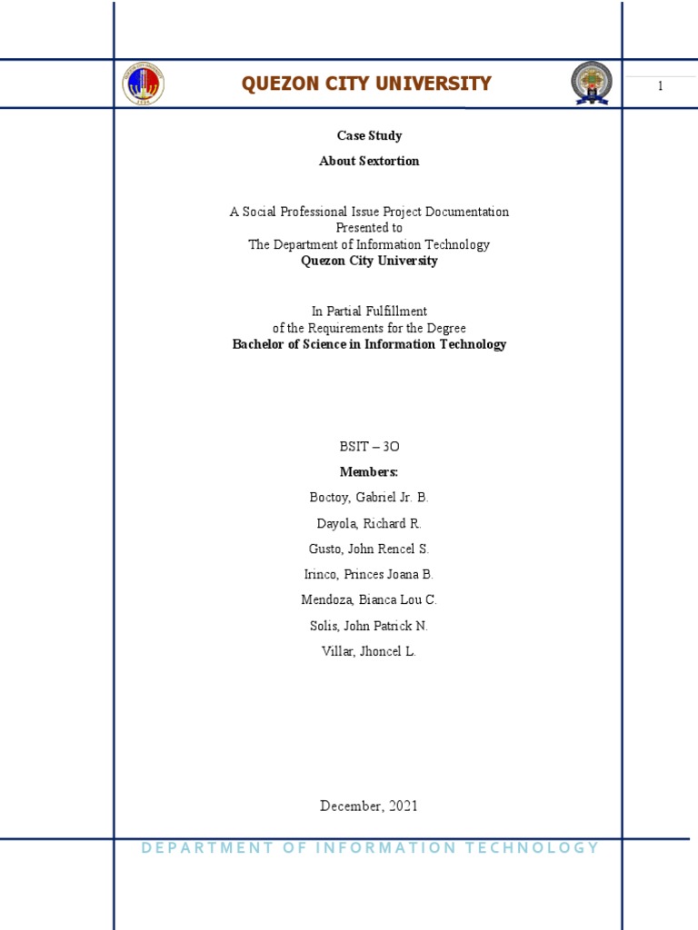 Case Study About Sextortion | PDF | Computer Security | Security