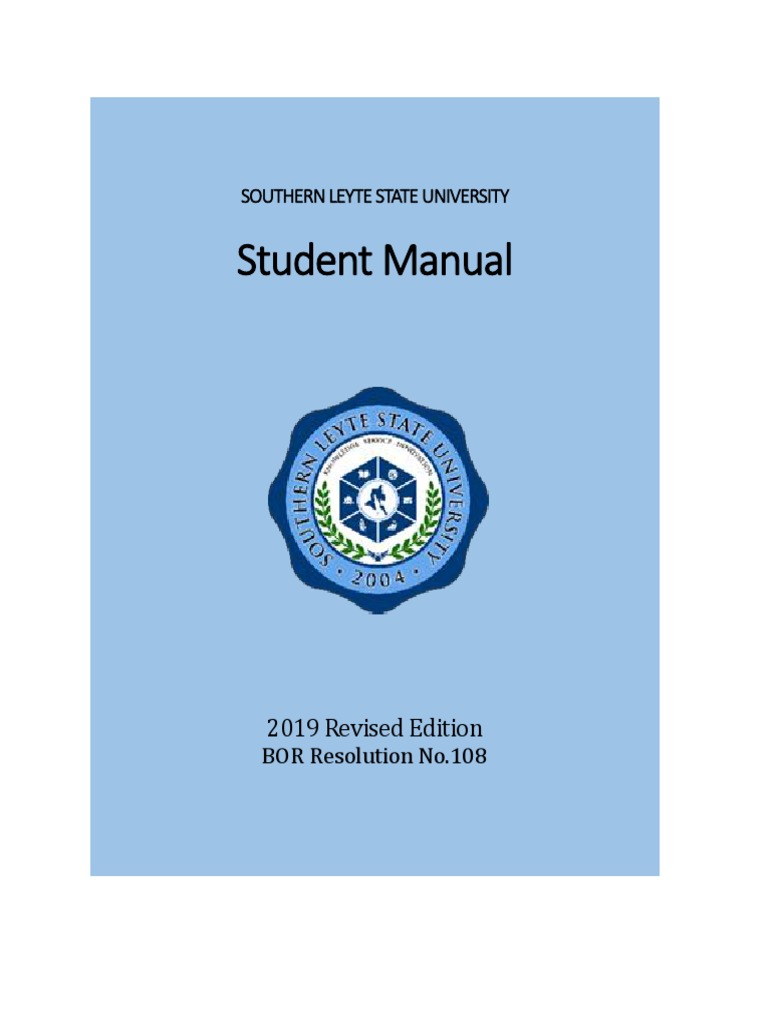 SLSU Student Handbook 2019 | Download Free PDF | University And College Admission | Innovation