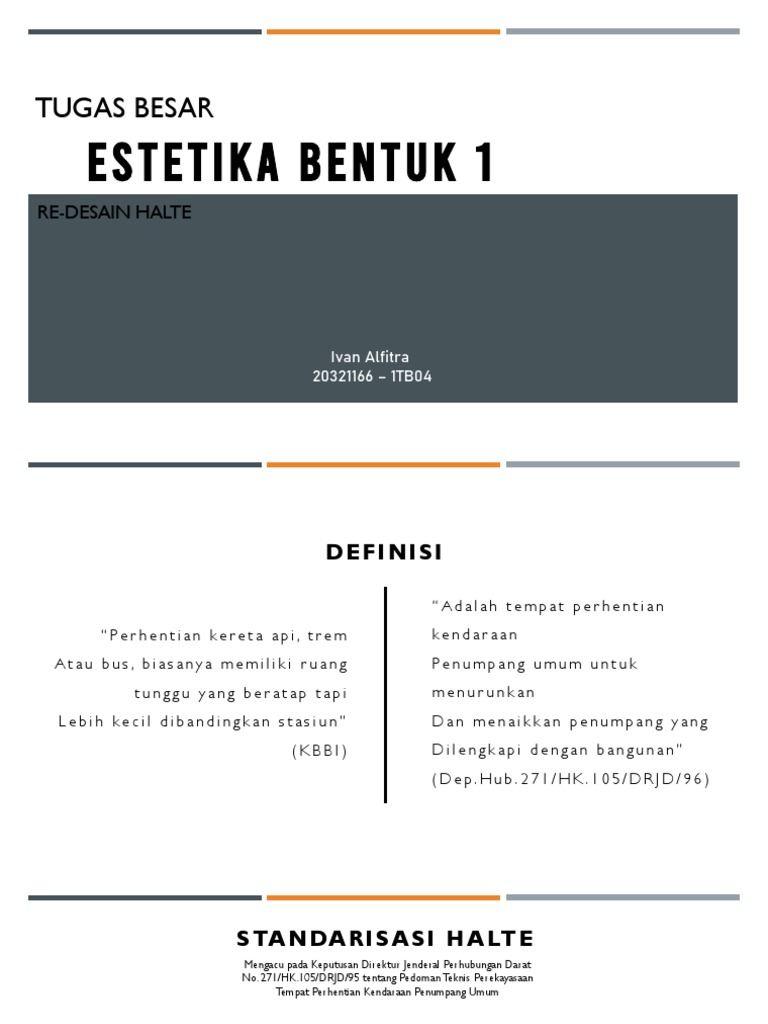 Esben 1 Tubes Halte - Ivan Alfitra | PDF