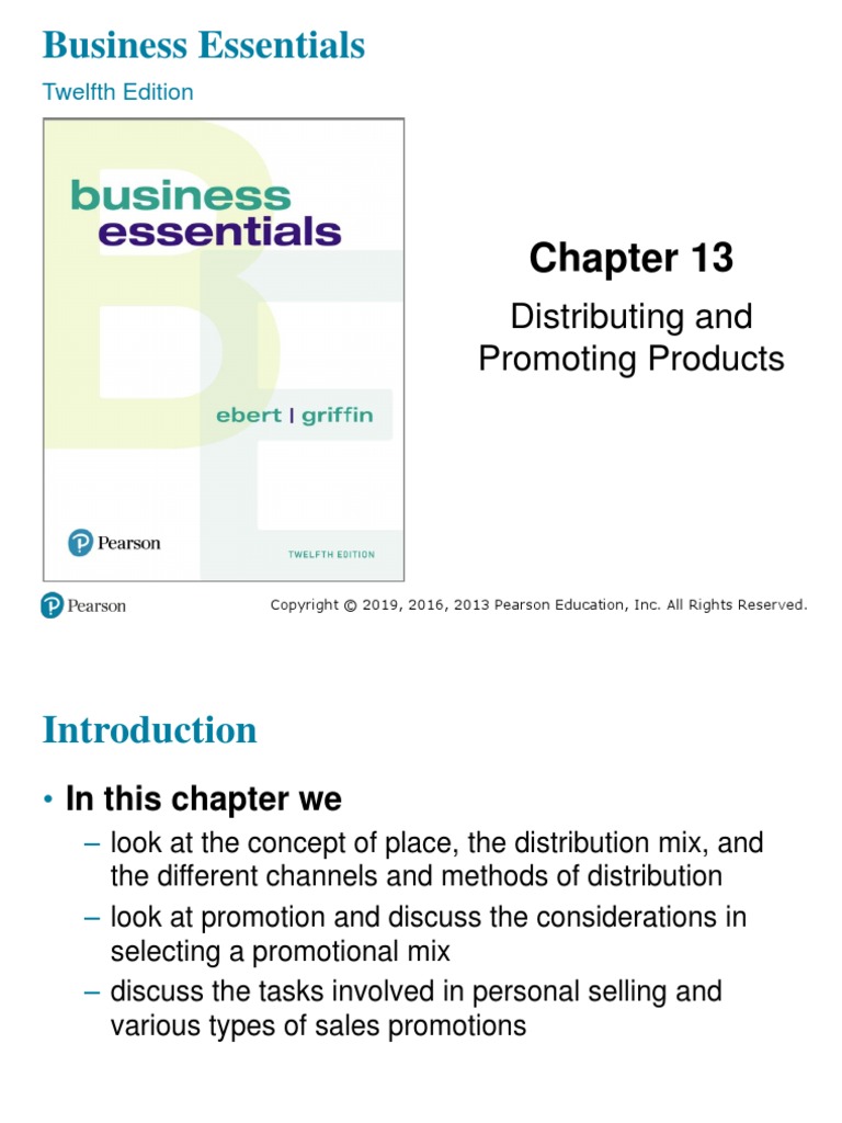 Ebert Be12e PPT 13 | PDF | Sales | Retail