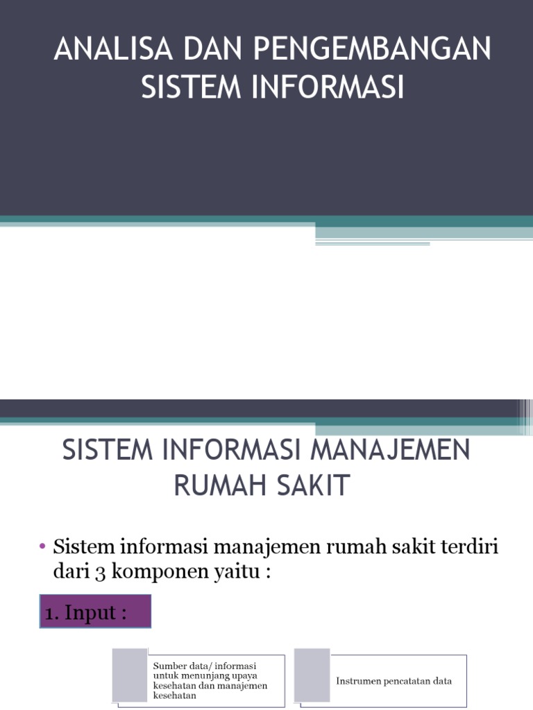 SIMRS-Analisa Dan Pengembangan Sistem | PDF