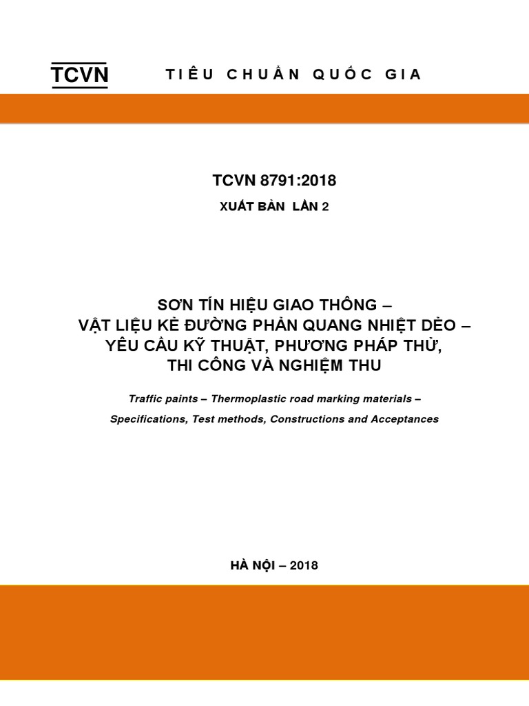 ILTech - TCVN 8791 - 2018 - Son Vach Duong He Nhiet Deo | PDF