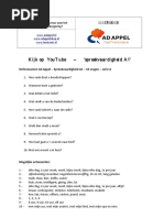 Schrijfvaardigheid A2 - Oefentoets 1 | PDF