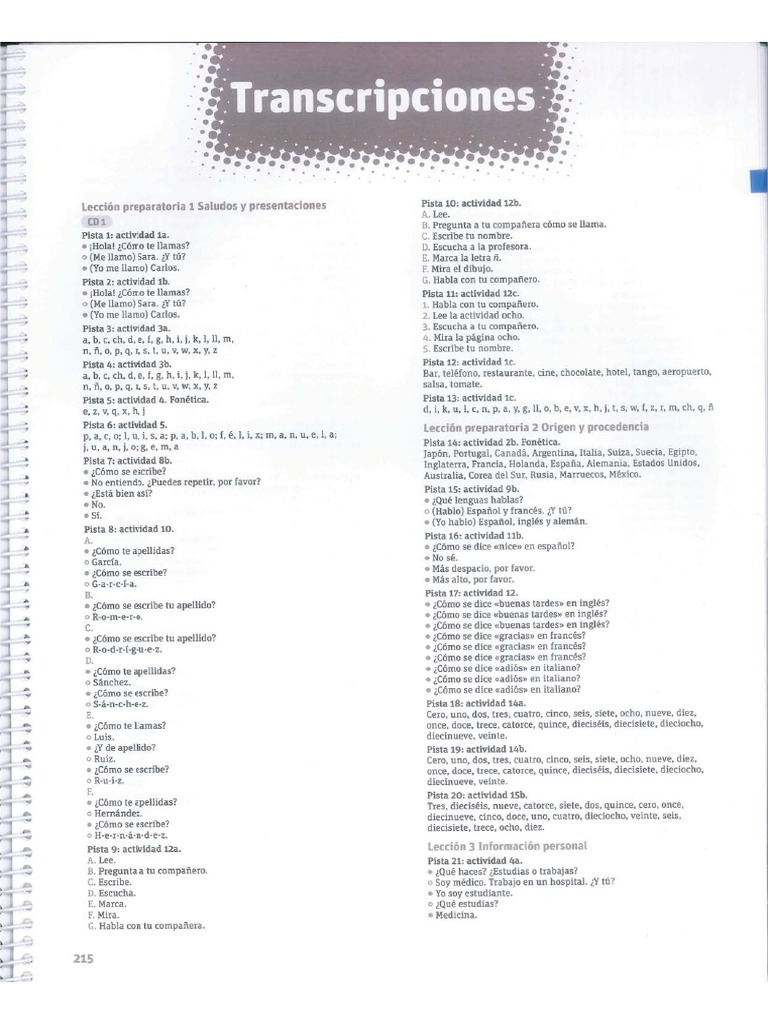 ELE Actual (Transcripciones) | PDF