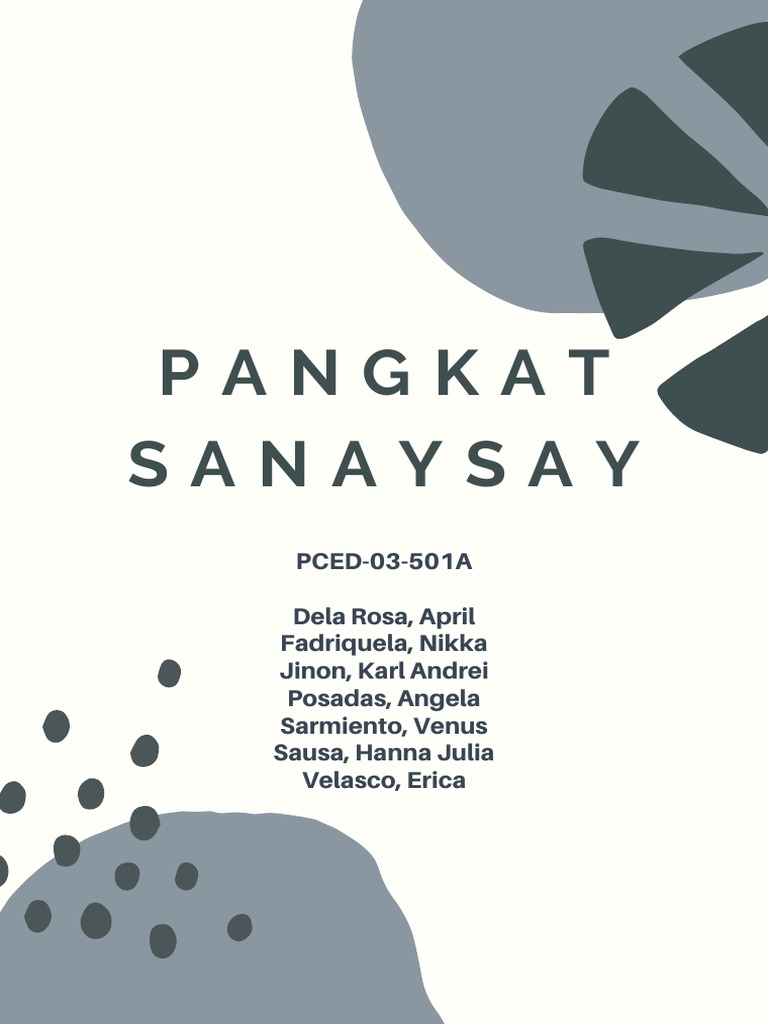 Fil119 Artikulo Pangkat Sanaysay | PDF