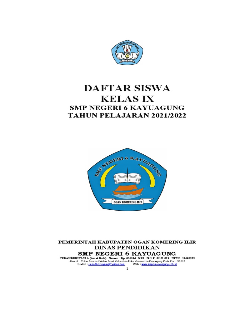 COVER DAFTAR HADIR TATAP MUKA Cantikk 2022 | PDF