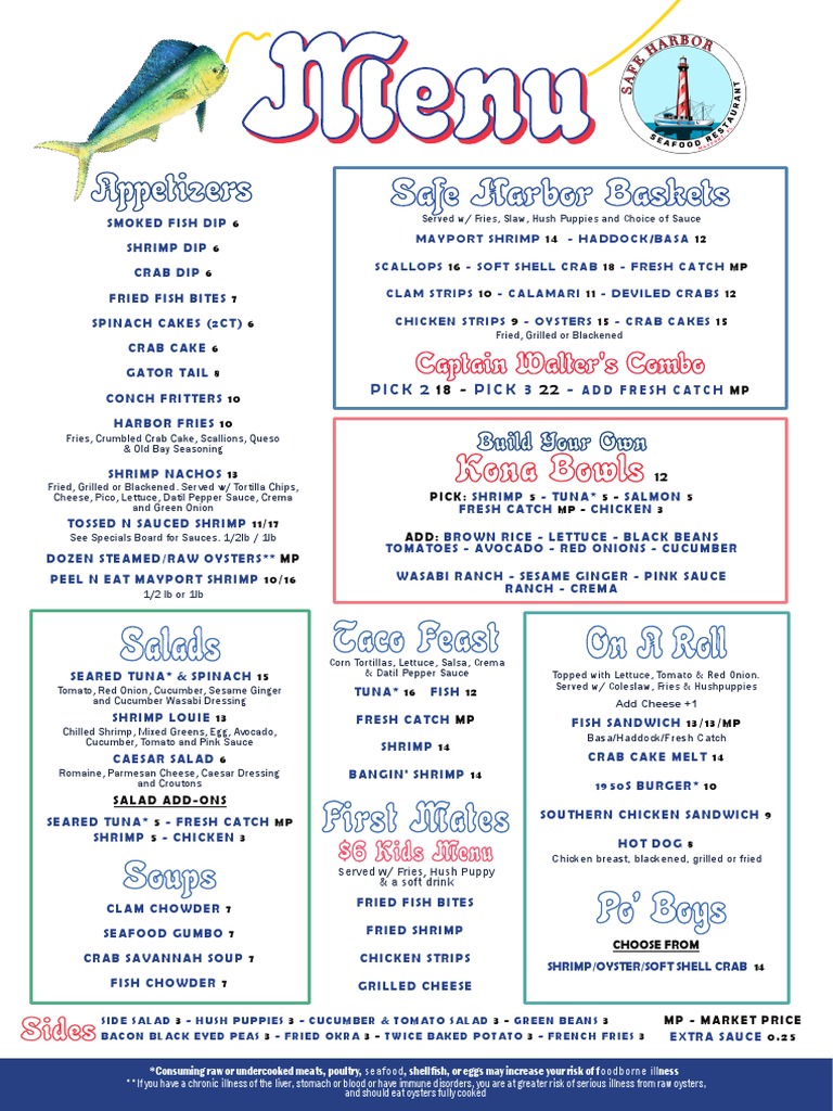 Mayport Menu 2021 | PDF | Salad | Cooking