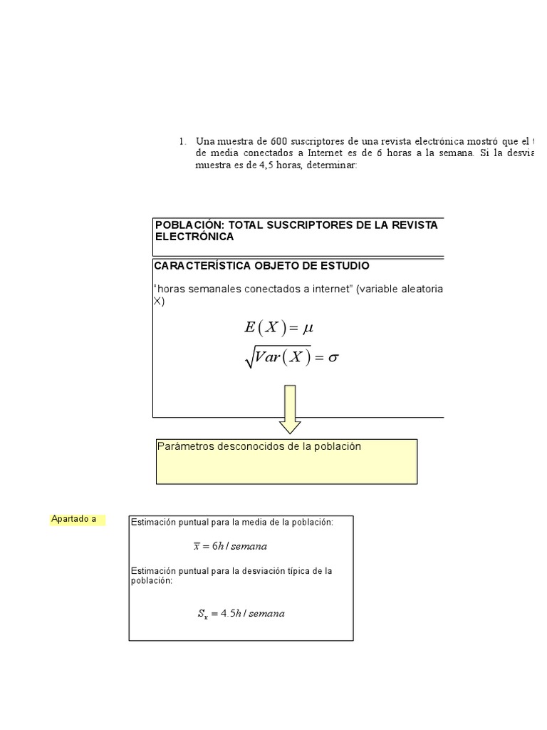 Soluciones Ejercicios Tema 7 - 2 | PDF | Intervalo de confianza | Teoría de la estimación