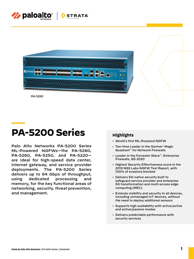 Pa 5200 Series | PDF | Ip Address | Security