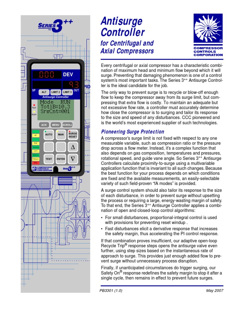 CCC Antisurge | PDF | Gas Compressor | Control Theory
