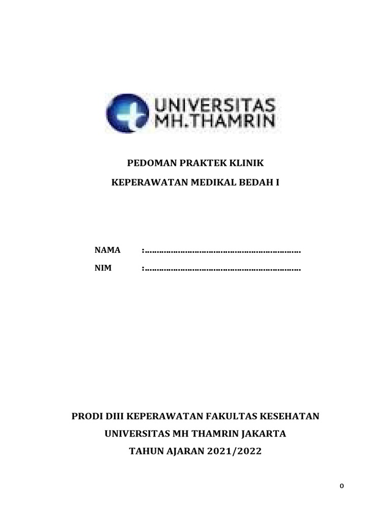 Buku Panduan Praktik KMB 1 2021-2022 | PDF