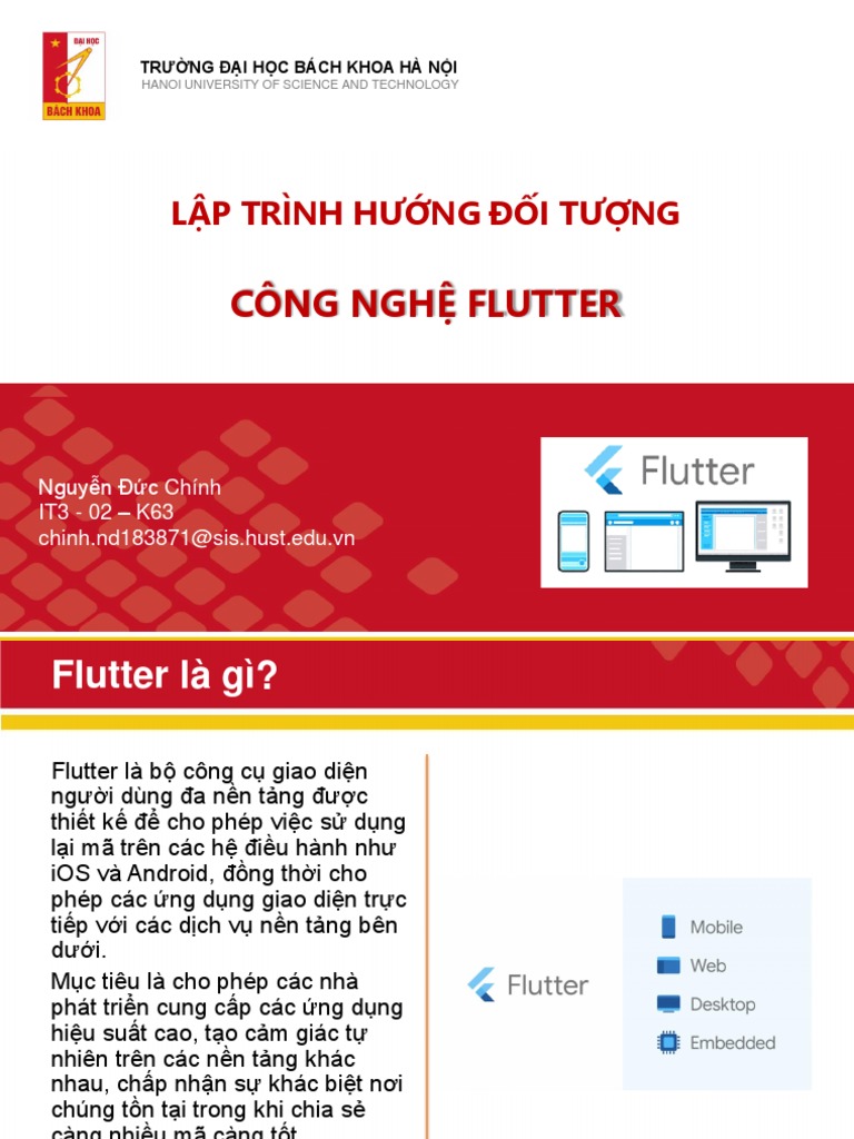 Tìm hiểu về công nghê Flutter | PDF