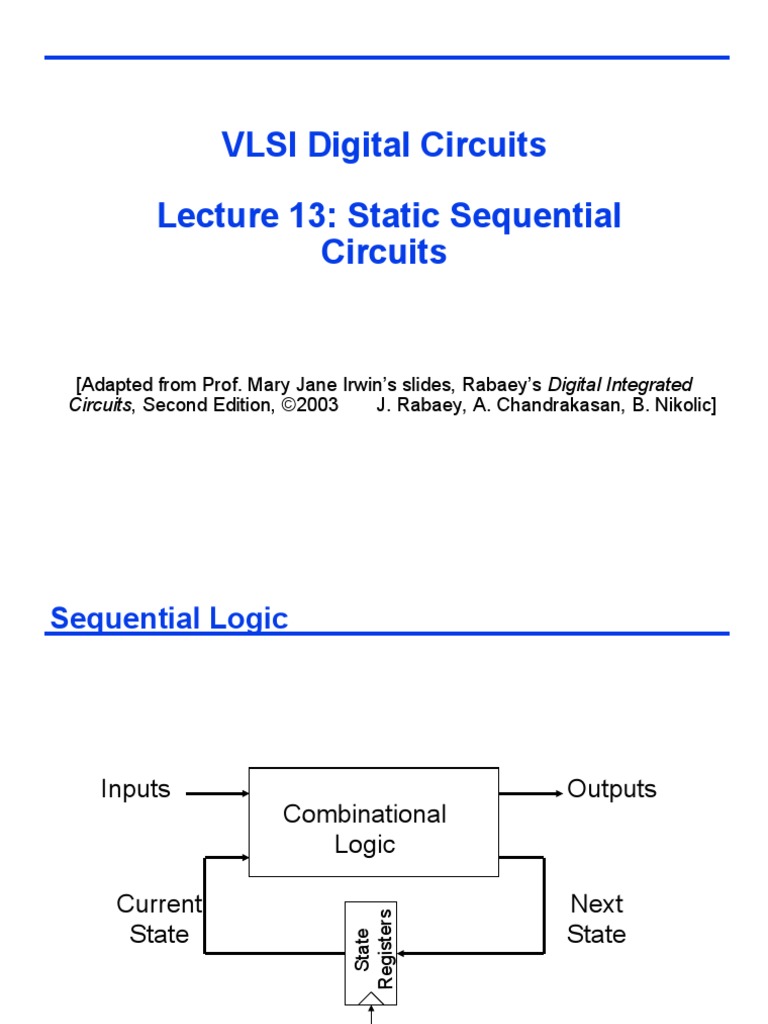 Static Sequential Circuits | PDF | Electronic Design | Manufactured Goods