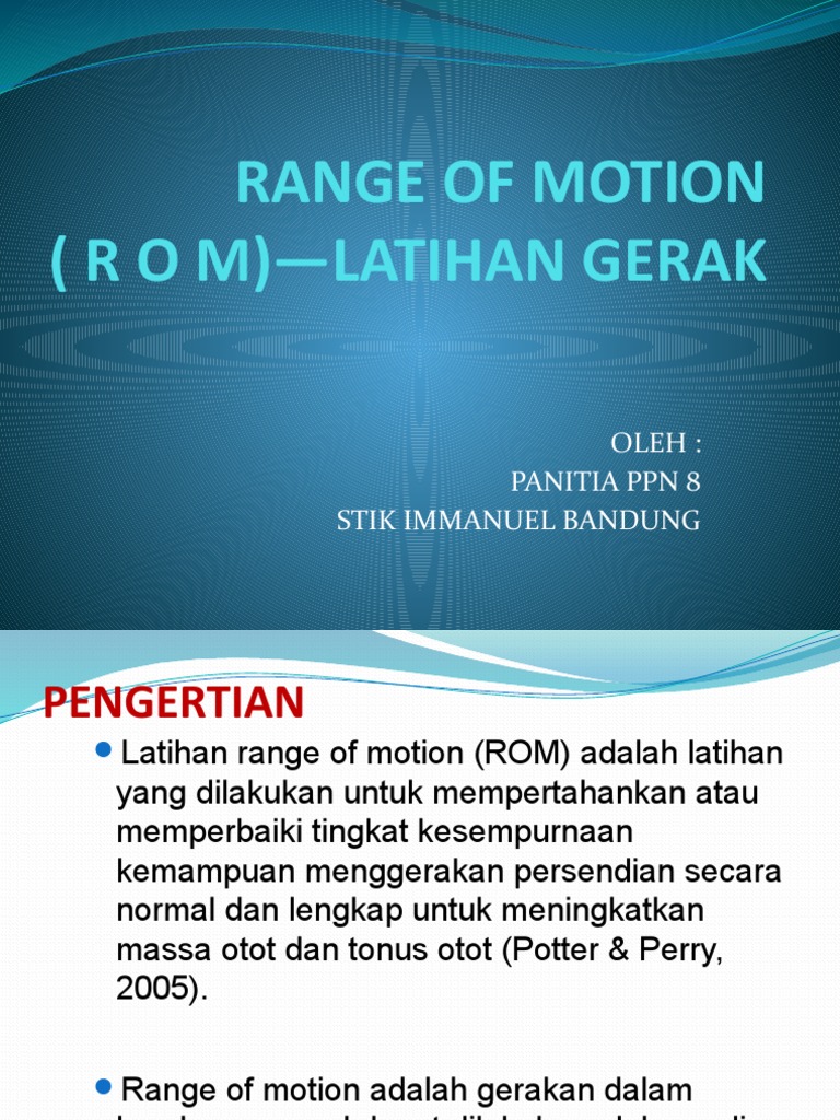 Range of Motion | PDF