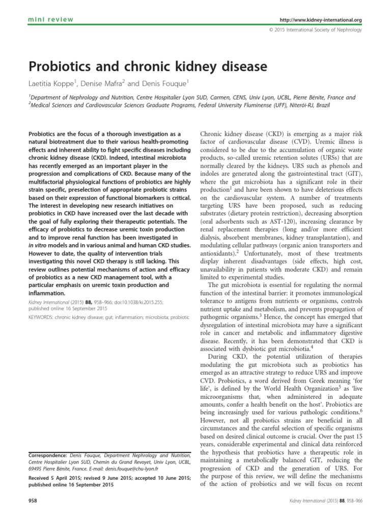 Probiotik Dan ckd2 | PDF | Probiotic | Immune System