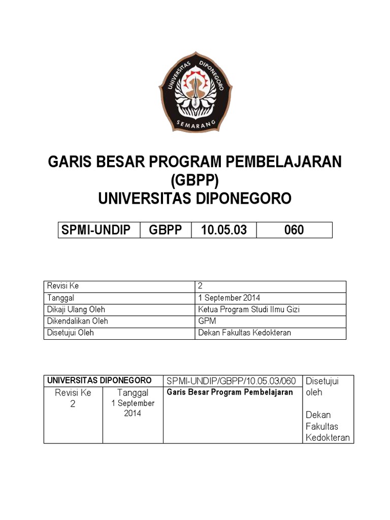 GBPP Manajemen Jasa Boga | PDF