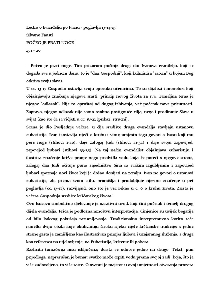 Silvano Fausti Ivan 13 | PDF
