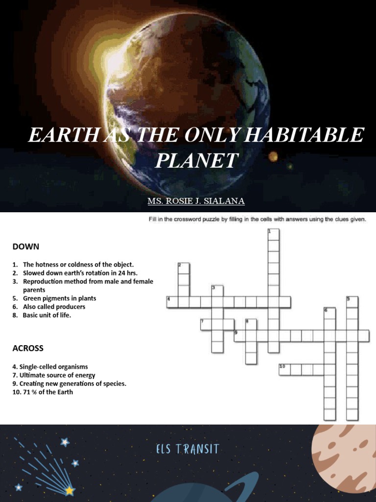 Lesson 2.1 Earth As The Only Habitable Planet | PDF | Venus | Mars