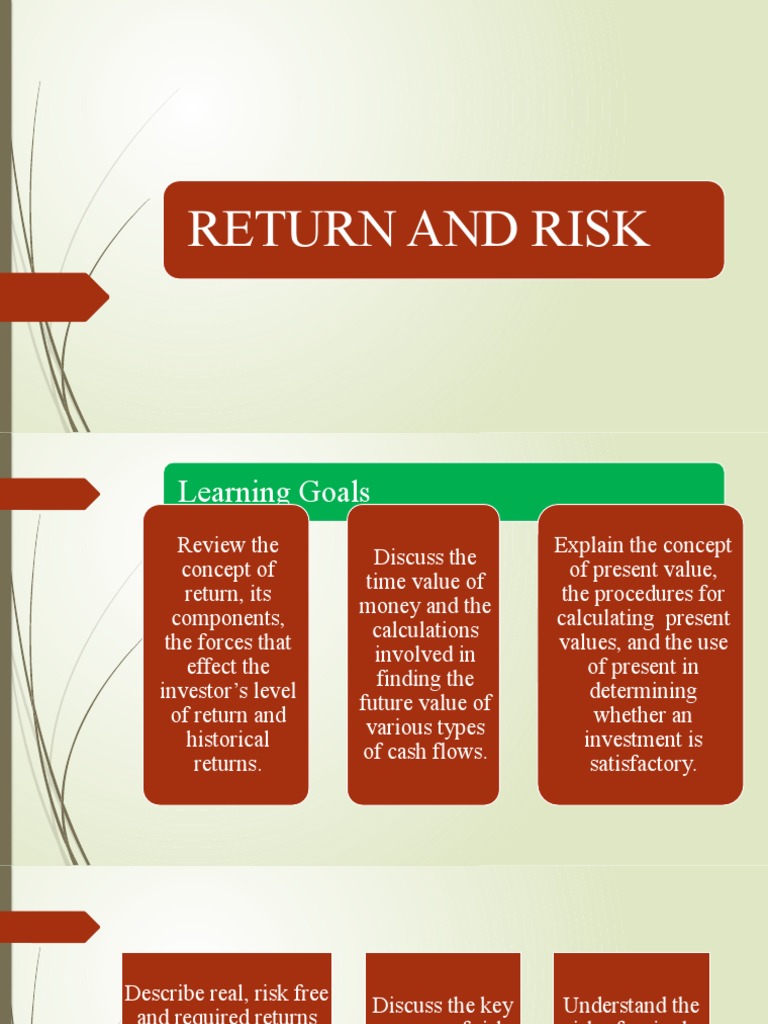 Chapter 4 Return and Risk | PDF | Present Value | Interest
