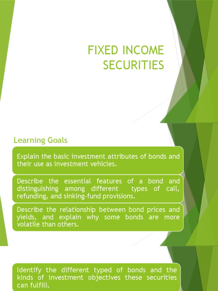 Chapter 8 Fixed Income Securities | PDF | Bonds (Finance) | Debt