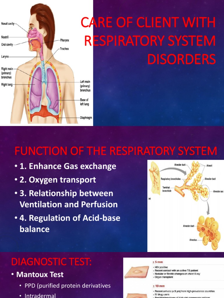 Care of client with Respiratory system disorders | PDF | Lung | Medicine