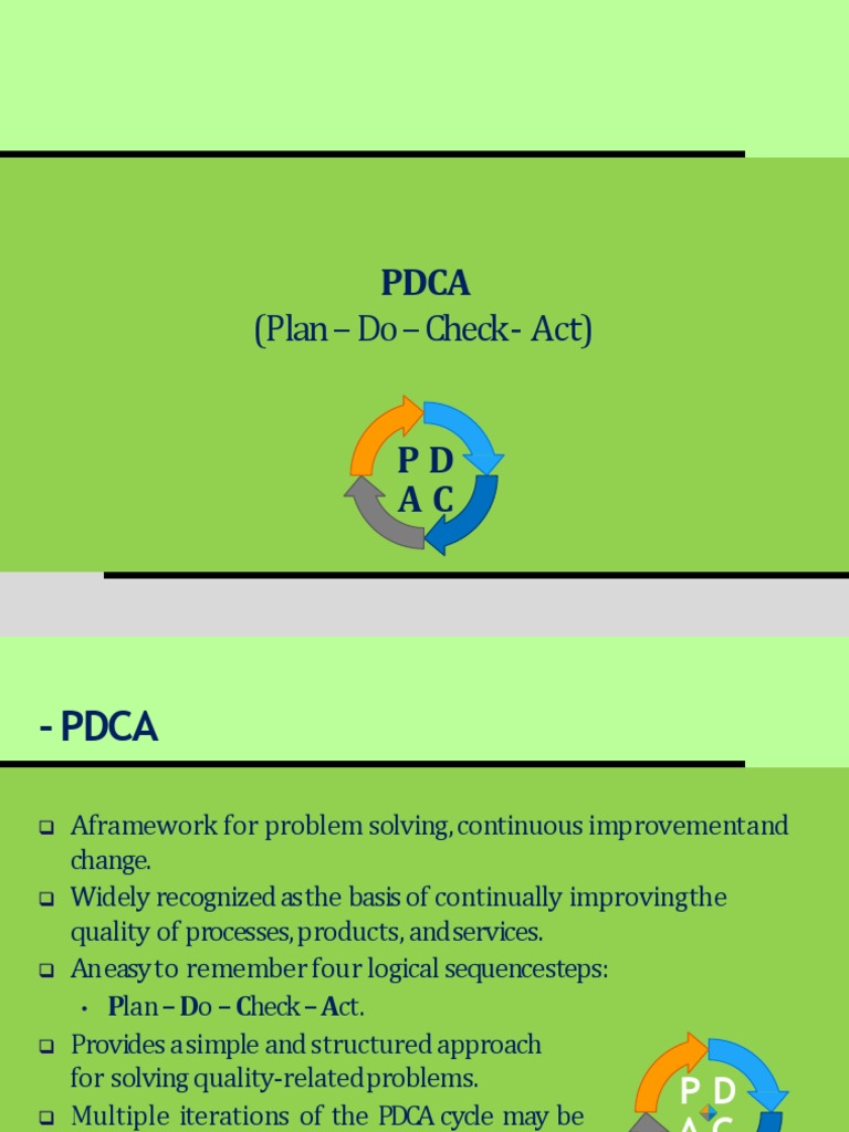 PDCA | PDF | Evaluation | Cognitive Science