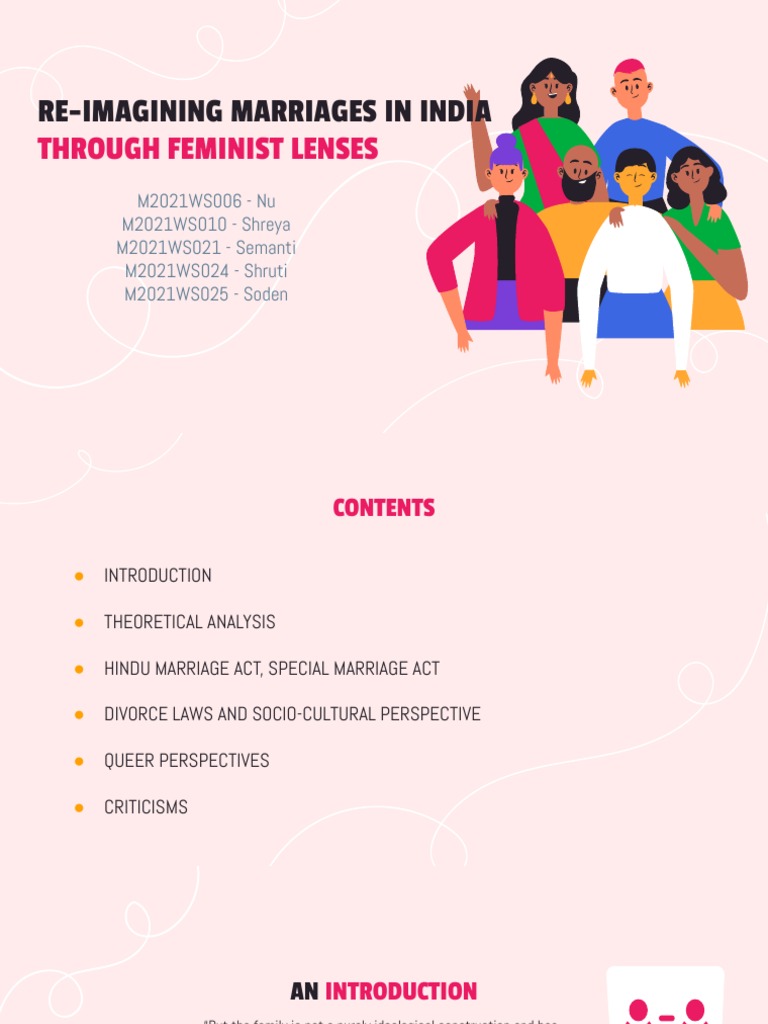 Re-Imagining Marriages in India Through Feminist Lenses | PDF | Marriage | Divorce